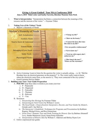 Creating Great Guided Tours | PDF