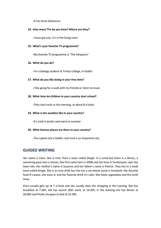 Guided writing | PDF