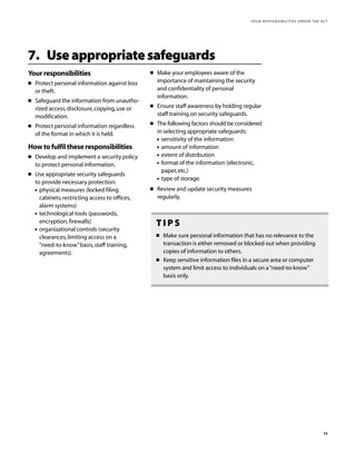 Your Privacy Responsibilities Guide | PDF