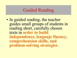 Guided Reading | PPT | Primary Education | Education