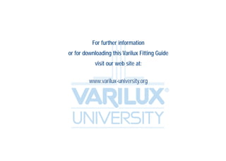 Varilux Fitting Guide | PDF