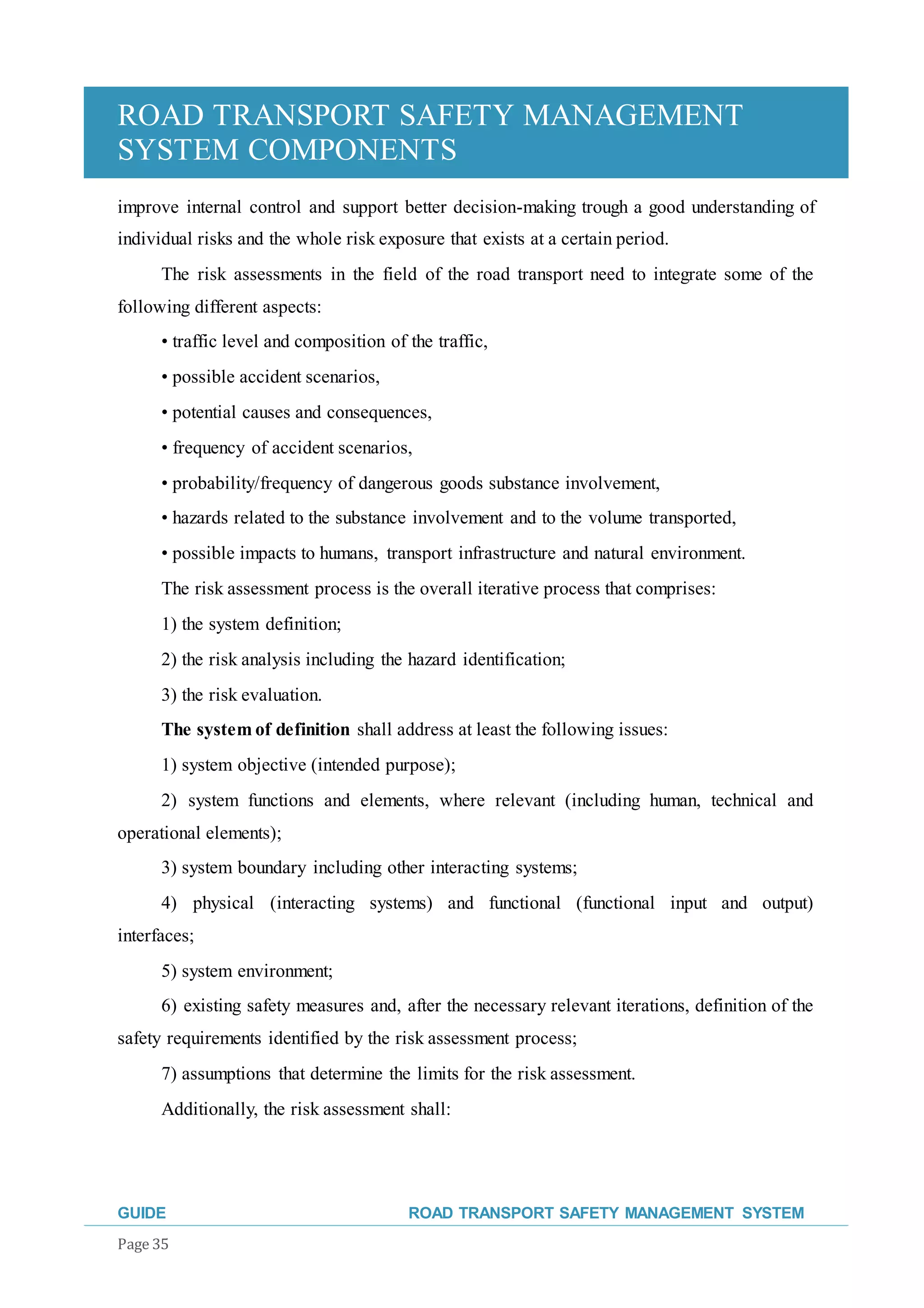 Guide "Road transport safety management systems" | PDF