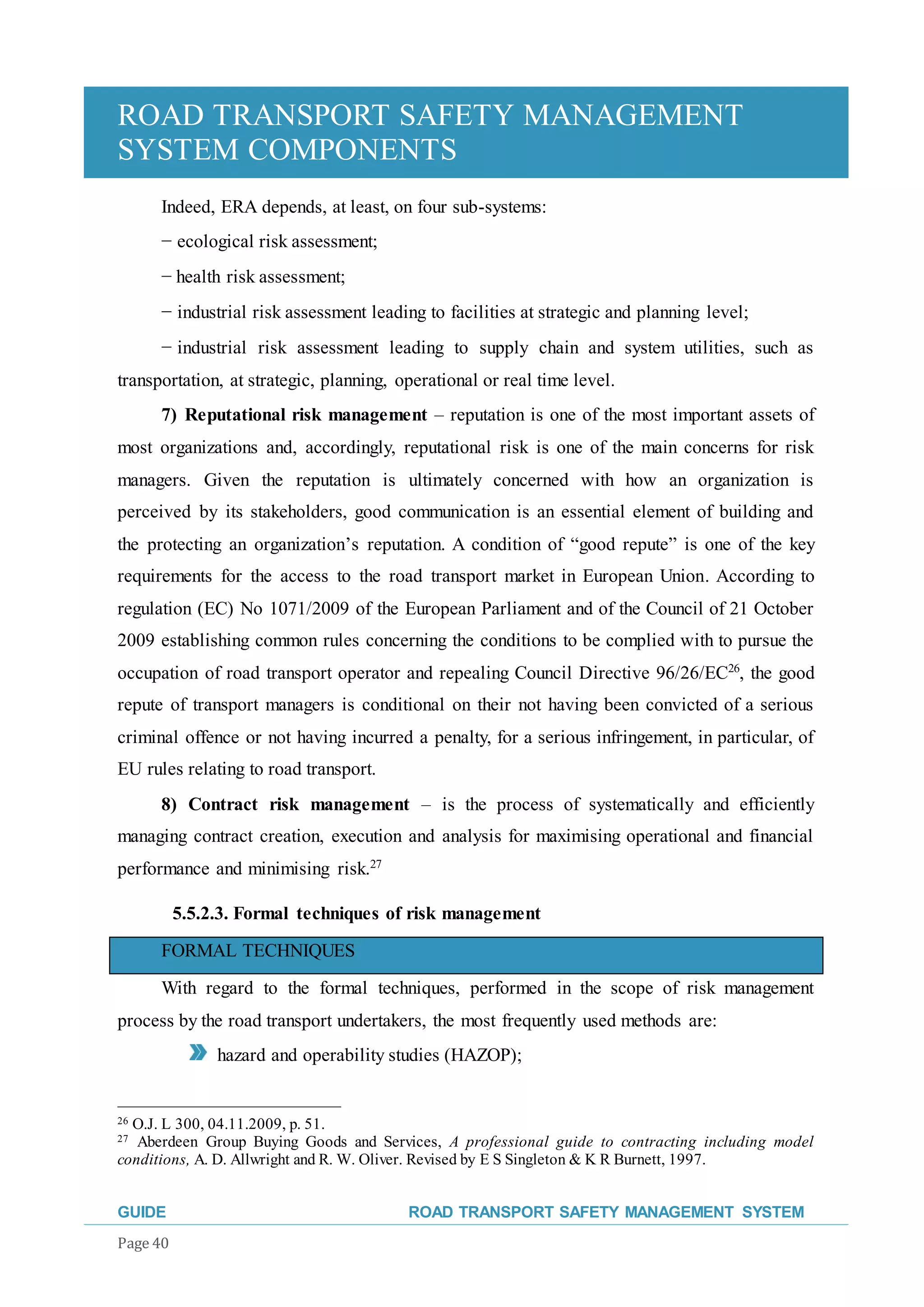 Guide "Road transport safety management systems" | PDF