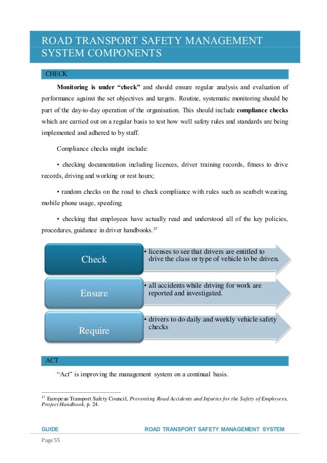 Guide "Road transport safety management systems"