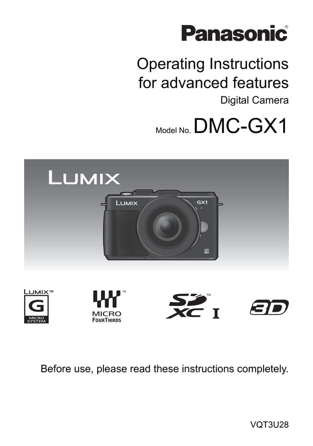 Guide eng panasonic gx1 | PDF | Photography | Arts and Crafts