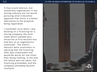 Five negotiation tips for mining companies | PDF