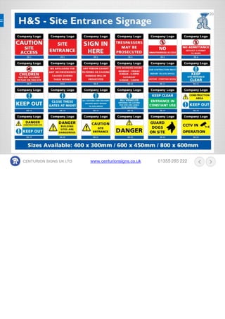 Guide for construction site signage centurion signs | PDF
