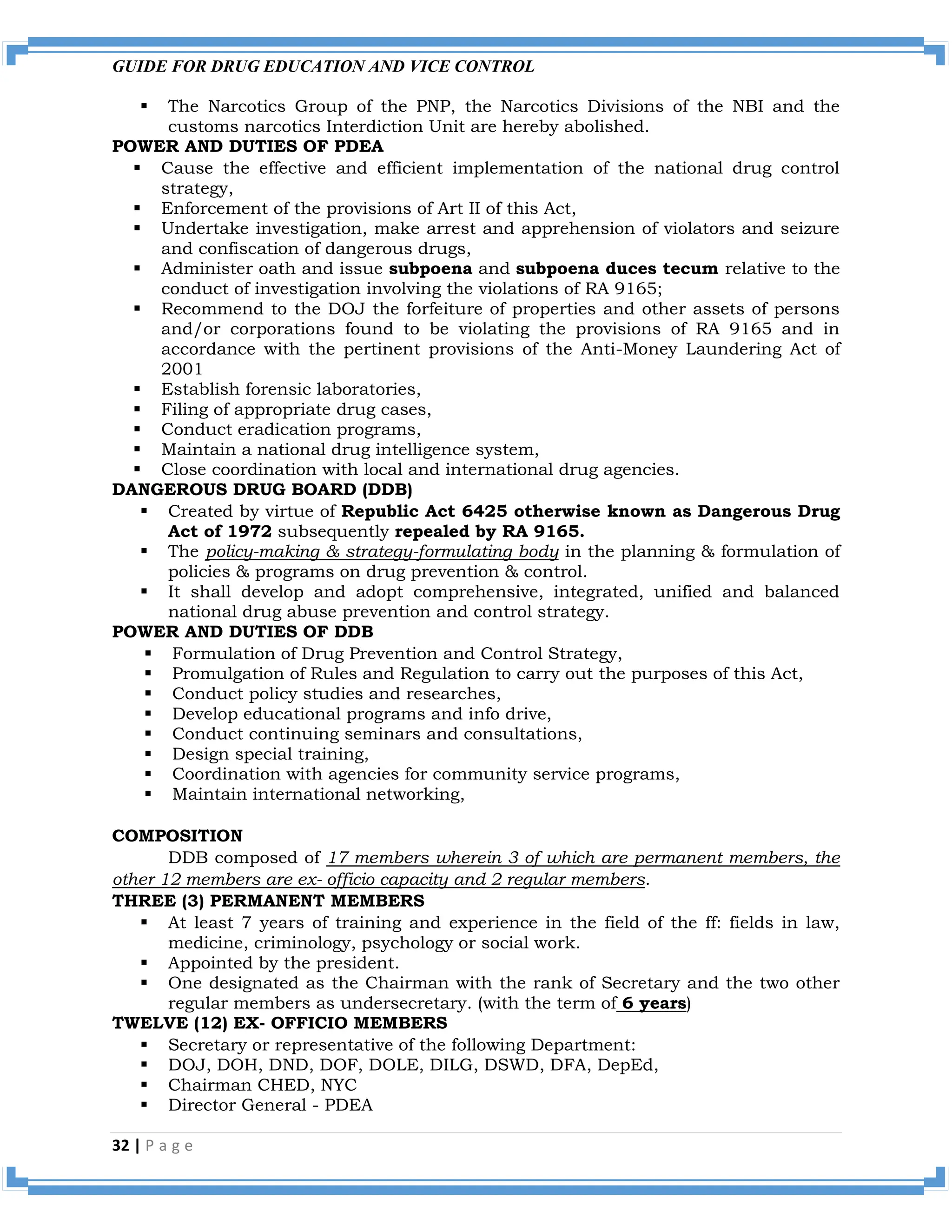 Guide for Drug Education and Vice Control.docx
