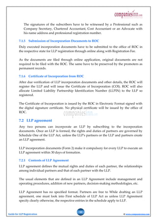 Guide for Limited Liability Partnership (LLP) Registration | PDF