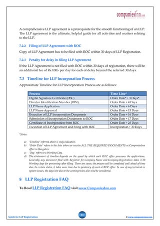Guide for Limited Liability Partnership (LLP) Registration | PDF