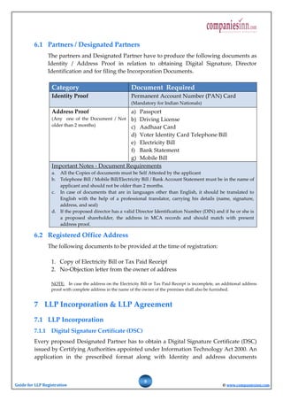 Guide for Limited Liability Partnership (LLP) Registration | PDF