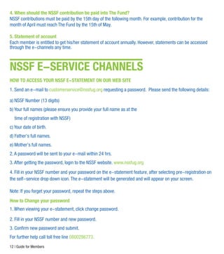 Guide For Members: All About NSSF | PDF