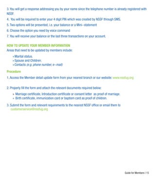 Guide For Members: All About NSSF | PDF