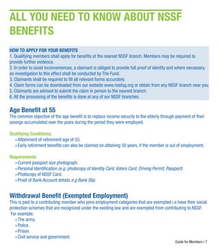 Guide For Members: All About NSSF | PDF