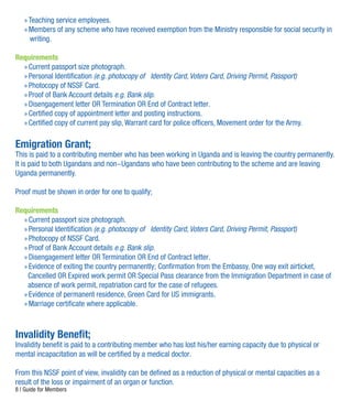 Guide For Members: All About NSSF | PDF