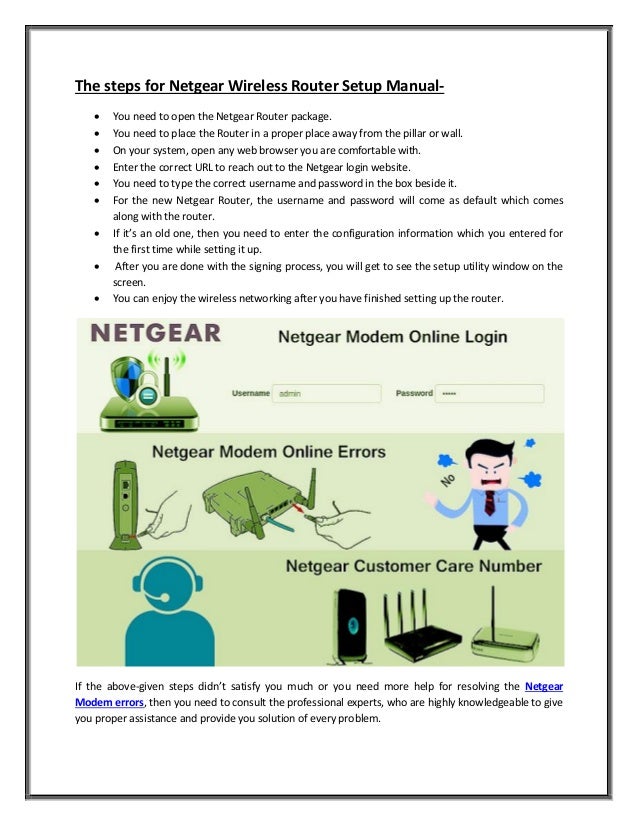 Guide for netgear router configuration steps