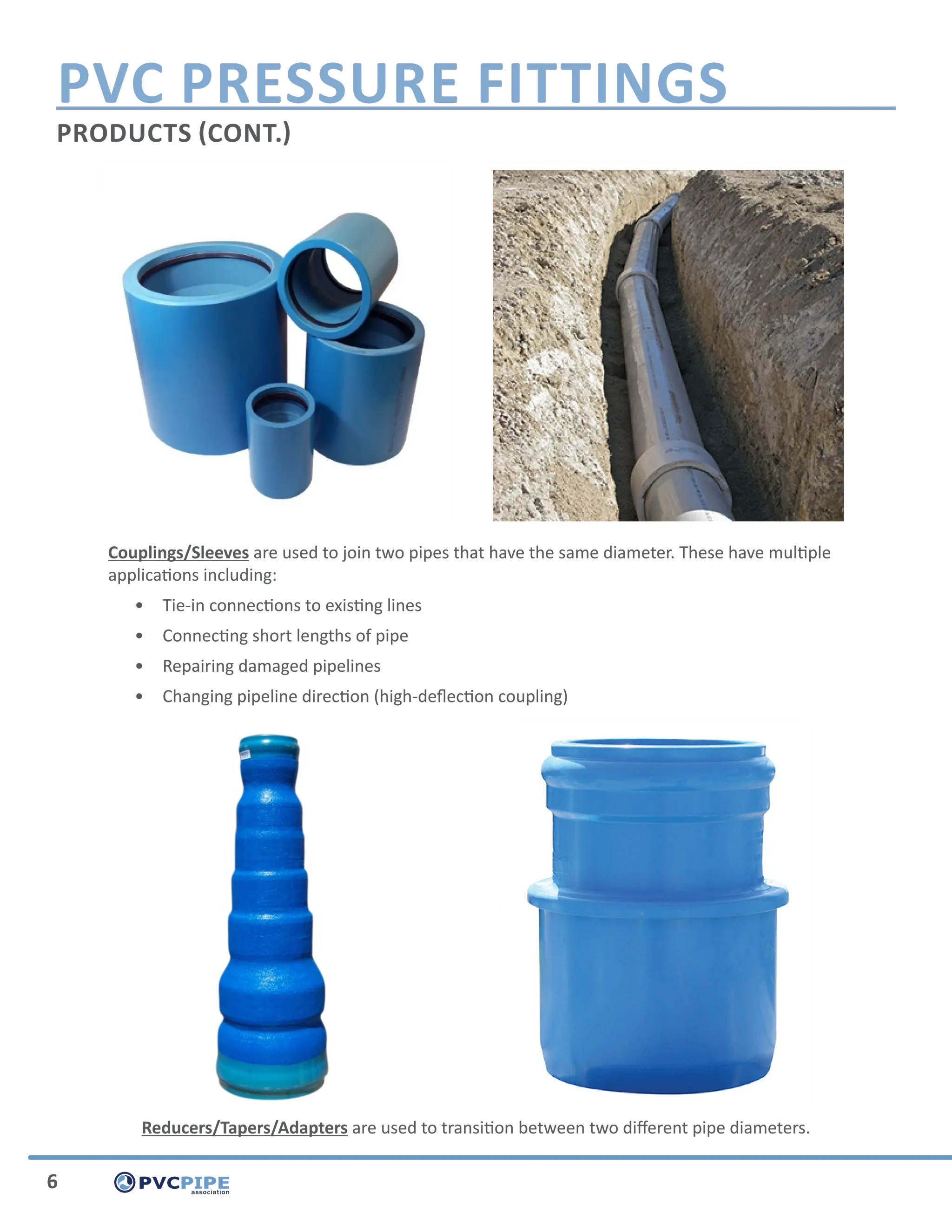 Guide for PVC Pressure Fittings - Uni Bell | PDF