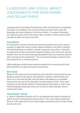 JBA Consulting Guide to Environmental Assessment for Renewable Projects ...