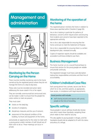 Guide For Staff On Childrens Homes Regulations And Standards | PDF