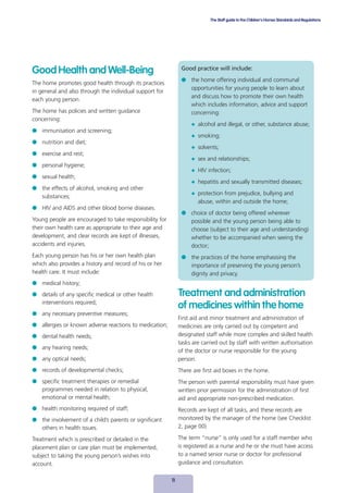 Guide For Staff On Childrens Homes Regulations And Standards | PDF