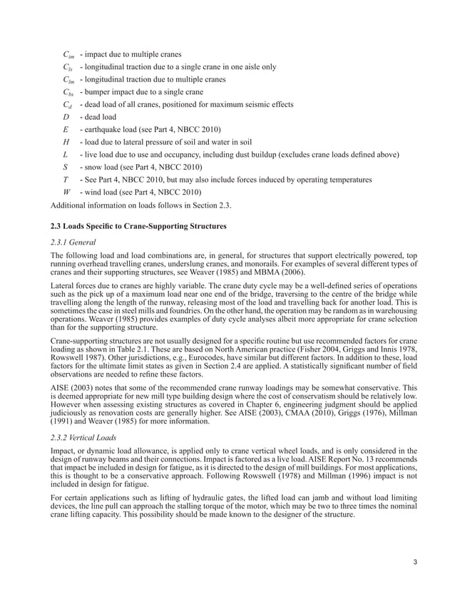 Guide for the design of crane supporting steel structures | PDF | Civil ...