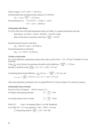 Guide for the design of crane supporting steel structures | PDF