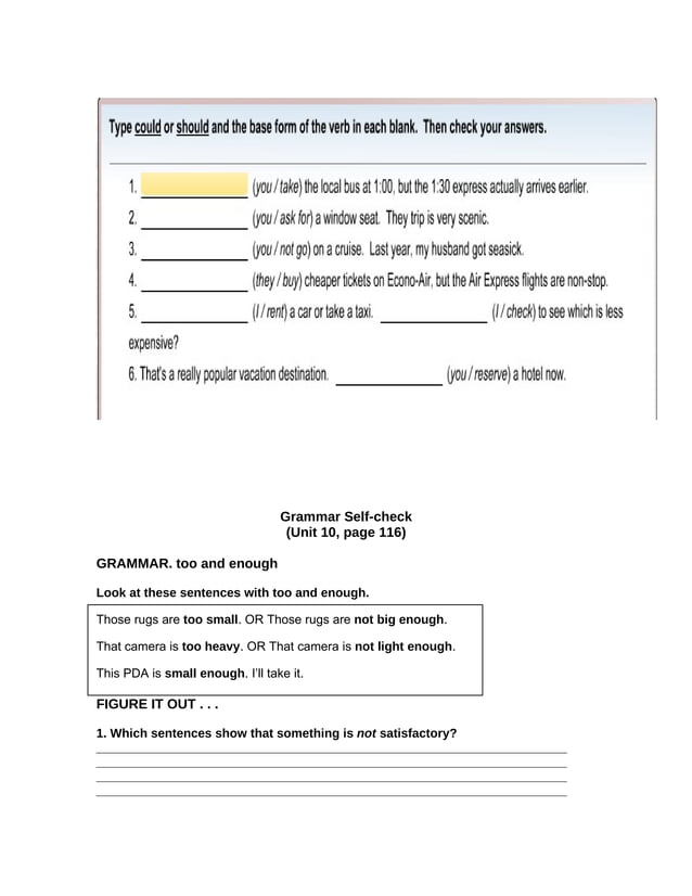 Guide for the final english exam level 2 | DOC
