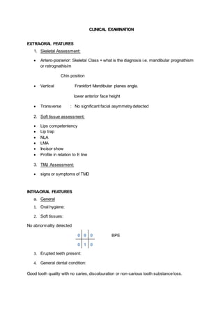 Guide for unseen cases in the MOrth / for orthodontists by Almuzian | DOCX