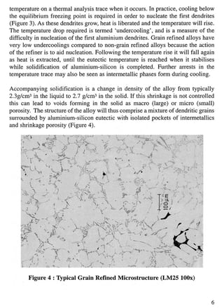 Grain Refinement of Aluminum Silicon Foundry Alloys | PDF