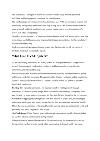 Guide HVAC Systems: Basics, How They Work, and HVAC Types | PDF