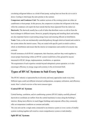 Guide HVAC Systems: Basics, How They Work, and HVAC Types | PDF