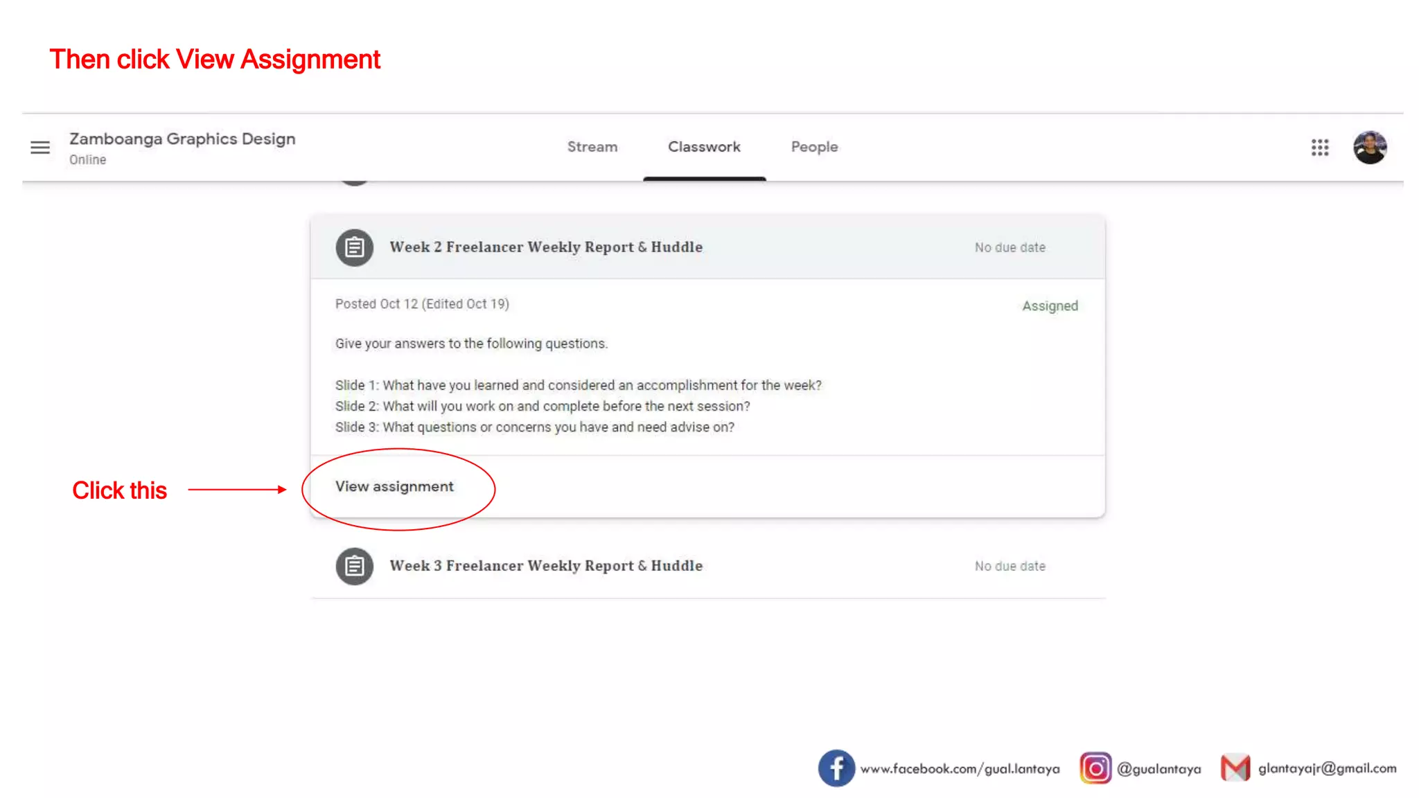 Quick Guide on How to submit assignments in Google Classroom | PPTX
