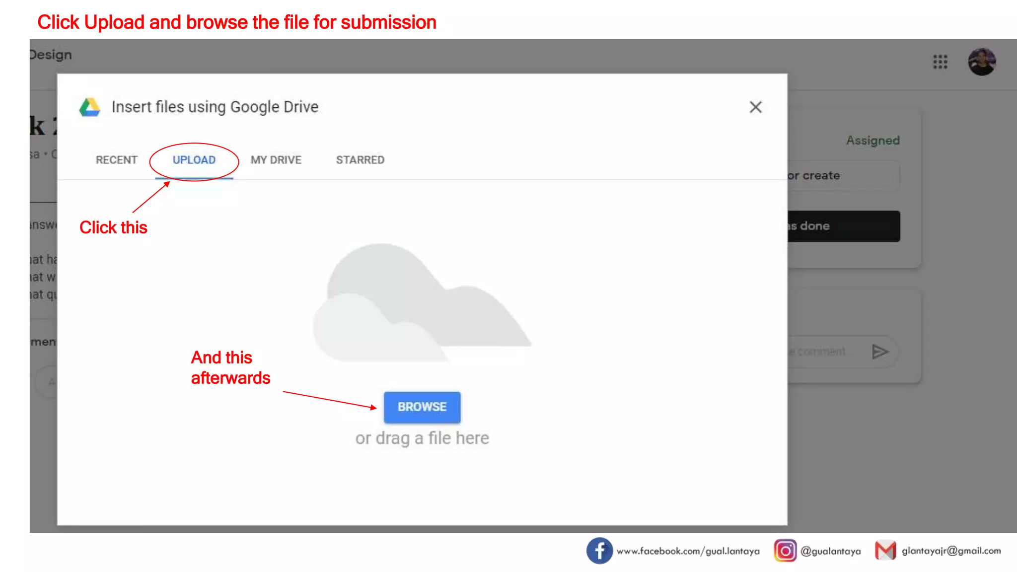Quick Guide on How to submit assignments in Google Classroom | PPTX
