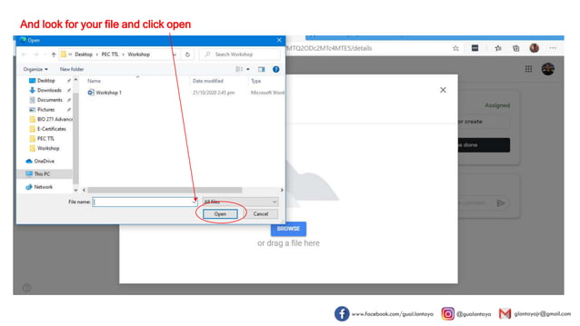 Quick Guide on How to submit assignments in Google Classroom | PPTX