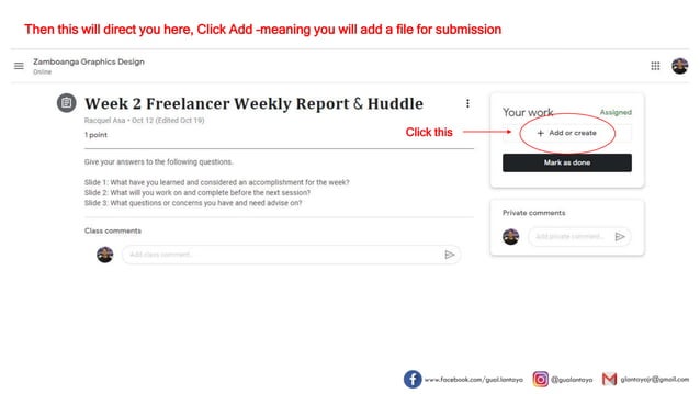 Quick Guide on How to submit assignments in Google Classroom | PPTX