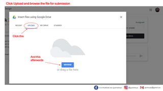 Quick Guide on How to submit assignments in Google Classroom | PPTX