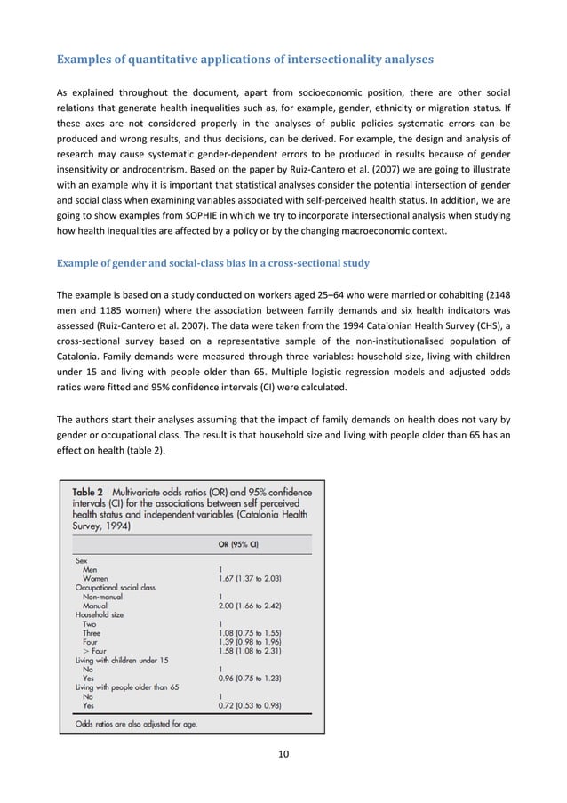 Incorporating Intersectionality in Evaluation of Policy Impacts on ...