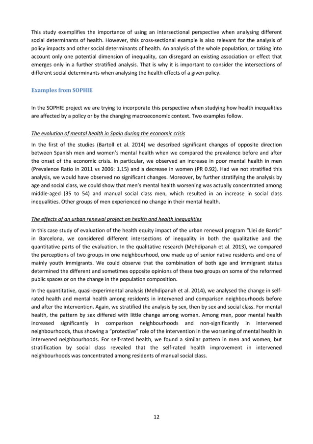 Incorporating Intersectionality in Evaluation of Policy Impacts on ...