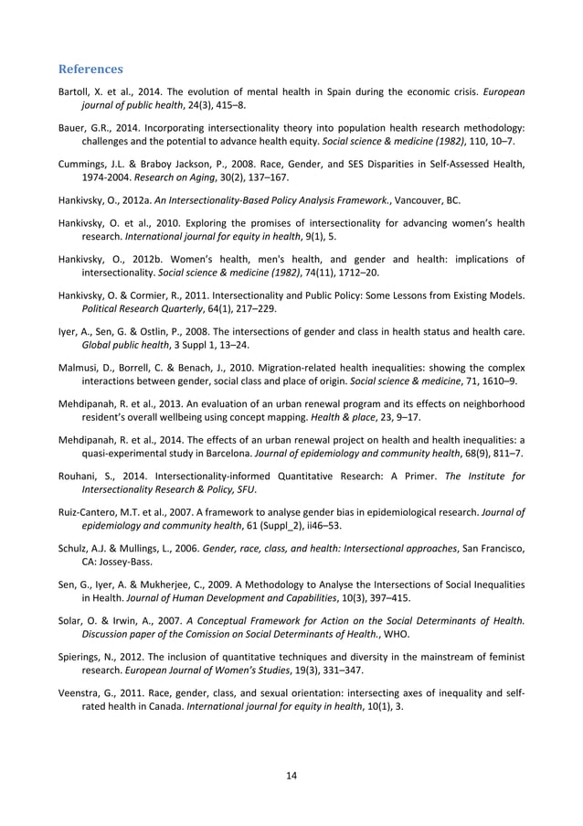 Incorporating Intersectionality in Evaluation of Policy Impacts on ...