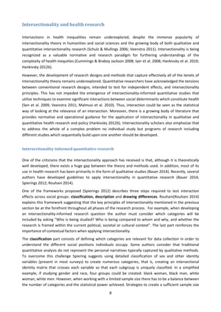 Incorporating Intersectionality in Evaluation of Policy Impacts on ...