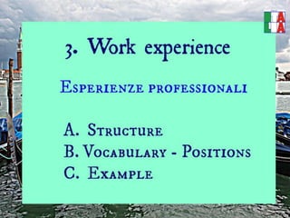 COMPLETE GUIDE : Your Italian CV | PPTX | Resume Writing and Advice ...