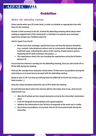 Guideline to Debriefings | PDF