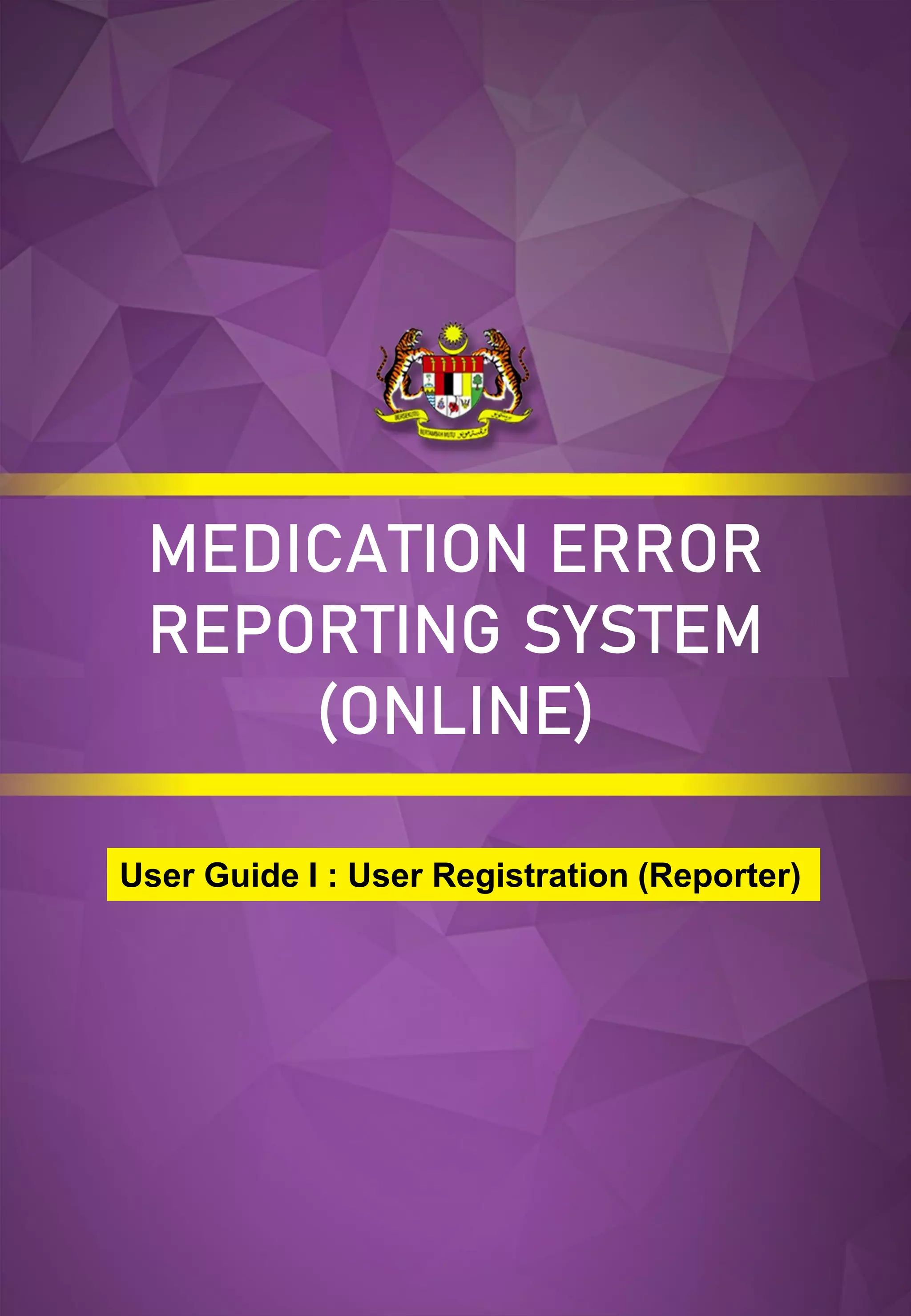 guideline medication error reporting system | PDF