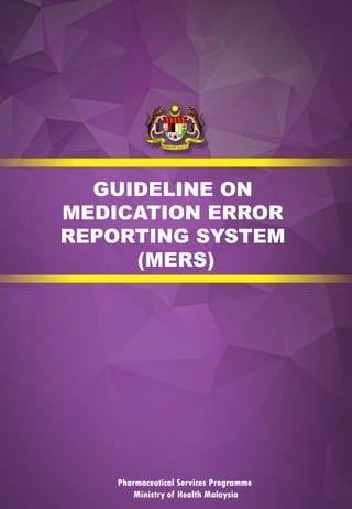 guideline medication error reporting system | PDF
