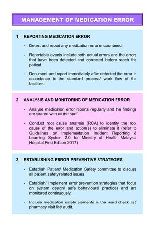 guideline medication error reporting system | PDF