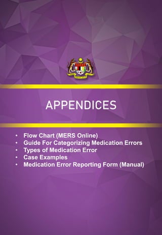 guideline medication error reporting system | PDF