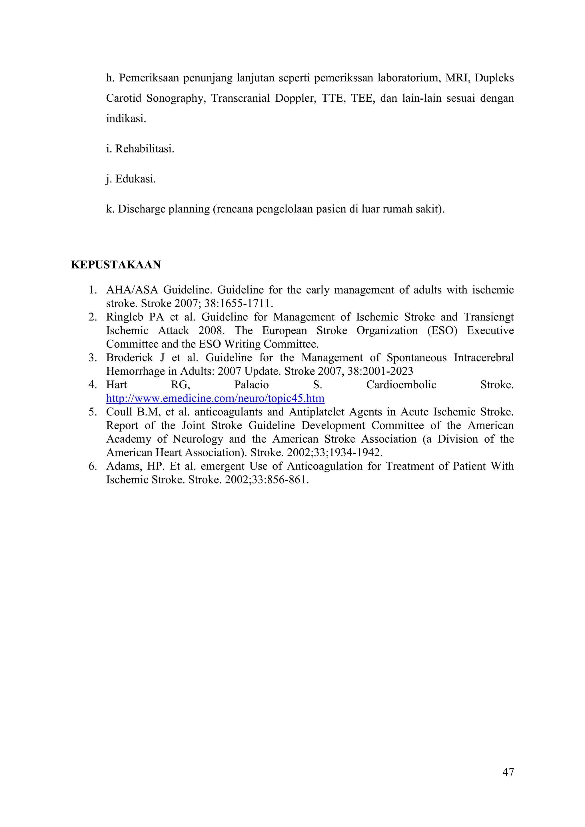 Guideline stroke-2011 | PDF