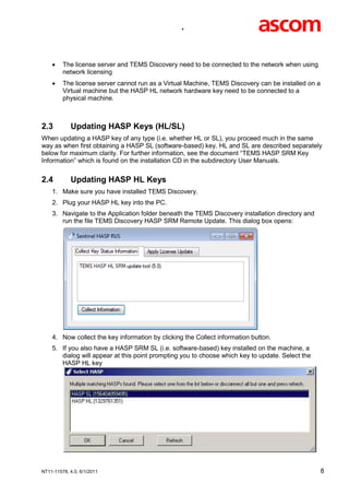 Guide line tems discovery 3.1 hasp licese | PDF