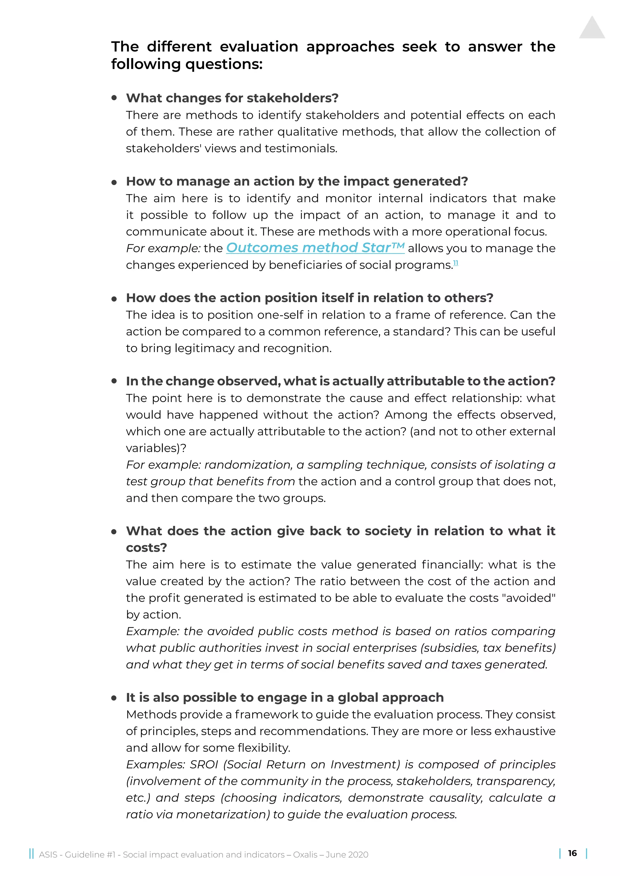 GUIDELINE: SOCIAL IMPACT EVALUATION AND INDICATORS | PDF
