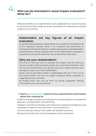 GUIDELINE: SOCIAL IMPACT EVALUATION AND INDICATORS | PDF